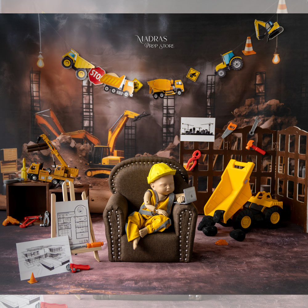 Setup No 83 | Construction Theme – Madras Prop Store Rentals