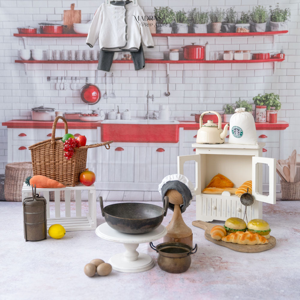 SETUP NO 89 | White Kitchen Theme – Madras Prop Store Rentals