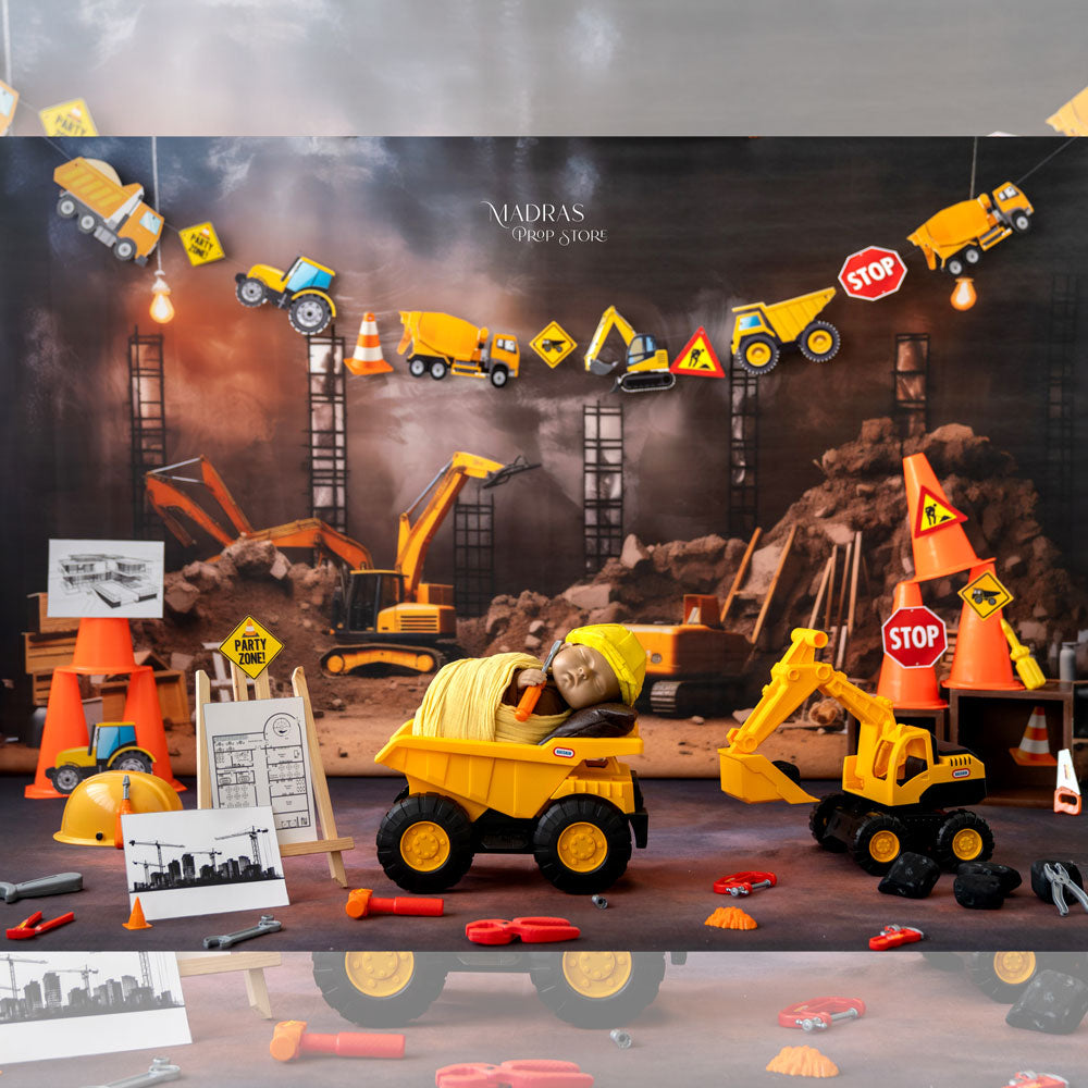 SETUP NO 16 | Bulldozer Bash Theme – Madras Prop Store Rentals